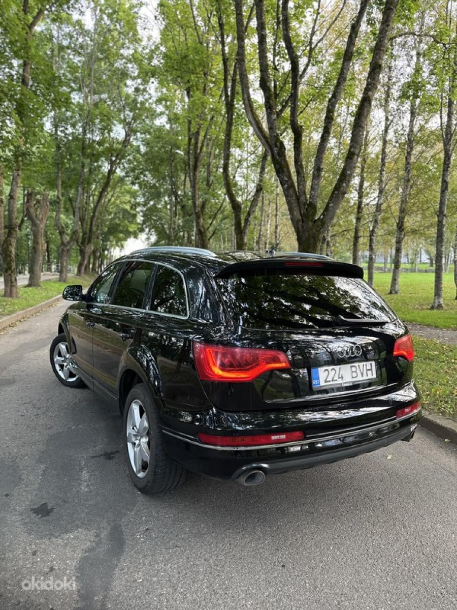 Black Audi Q7 2014 in Narva, with an engine capacity of 3.00 L and mileage of 375 thousand km for 14300 €, photo 20 on AUTOMOTO.COM.LV