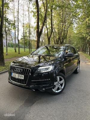 Black Audi Q7 2014 in Narva, with an engine capacity of 3.00 L and mileage of 375 thousand km for 14300 €, photo 21 on AUTOMOTO.COM.LV