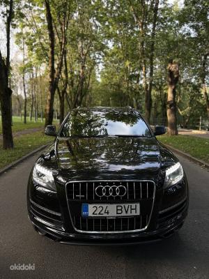 Black Audi Q7 2014 in Narva, with an engine capacity of 3.00 L and mileage of 375 thousand km for 14300 €, photo 22 on AUTOMOTO.COM.LV