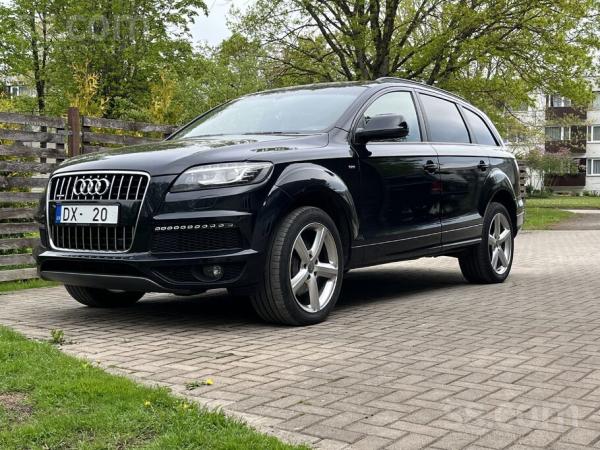 Melns Audi Q7 2014 Ogre, ar dzinēja tilpumu 3.00 L un nobraukumu 230 tūkst. km par 12250 €, foto 1 vietnē AUTOMOTO.COM.LV