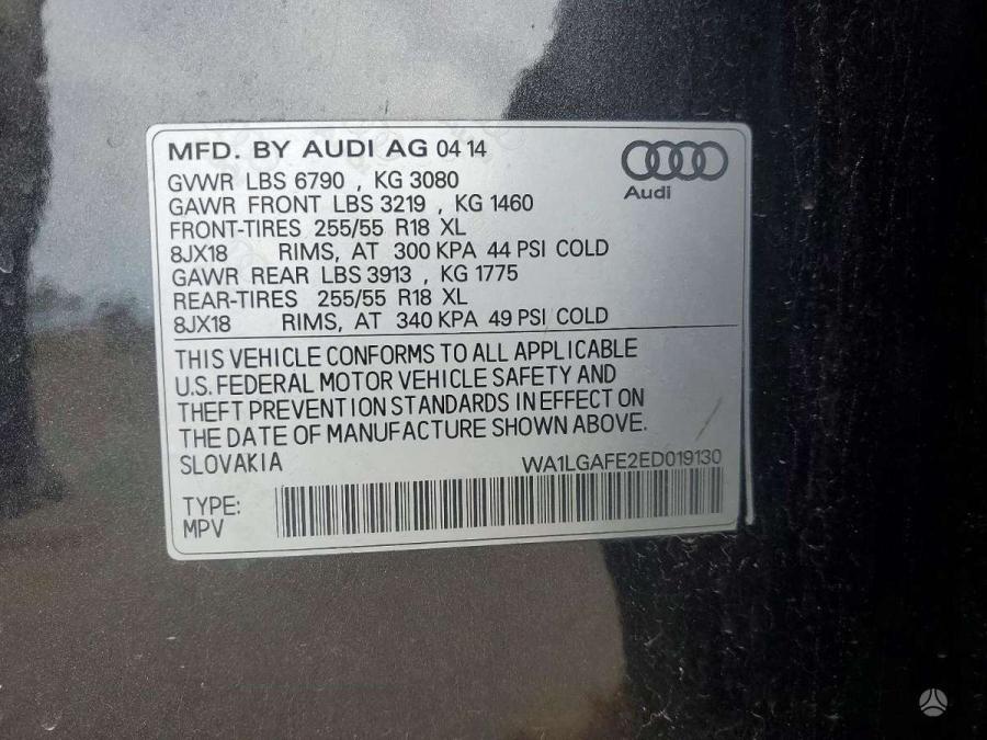 Melns Audi Q7 2014 Viļņa, ar dzinēja tilpumu 3.00 L un nobraukumu 142 tūkst. km par 6900 €, foto 21 vietnē AUTOMOTO.COM.LV