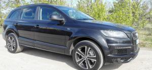 Black Audi Q7 2014 in Riga, with an engine capacity of 3.00 L and mileage of 250 thousand km for 14500 €, photo 3 on AUTOMOTO.COM.LV