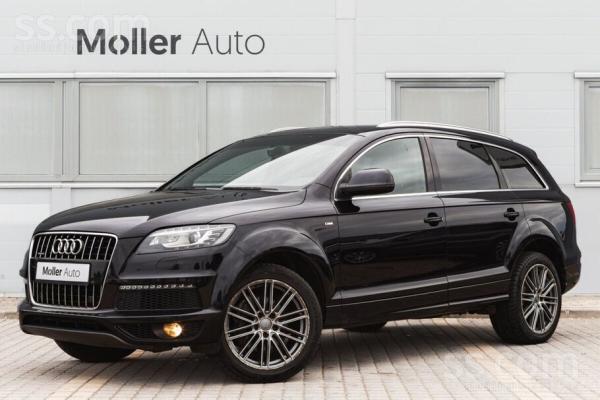 Black Audi Q7 2014 in Ventspils, with an engine capacity of 3.00 L and mileage of 246 thousand km for 12500 €, photo 1 on AUTOMOTO.COM.LV