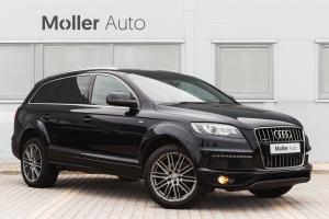 Black Audi Q7 2014 in Ventspils, with an engine capacity of 3.00 L and mileage of 246 thousand km for 12500 €, photo 8 on AUTOMOTO.COM.LV