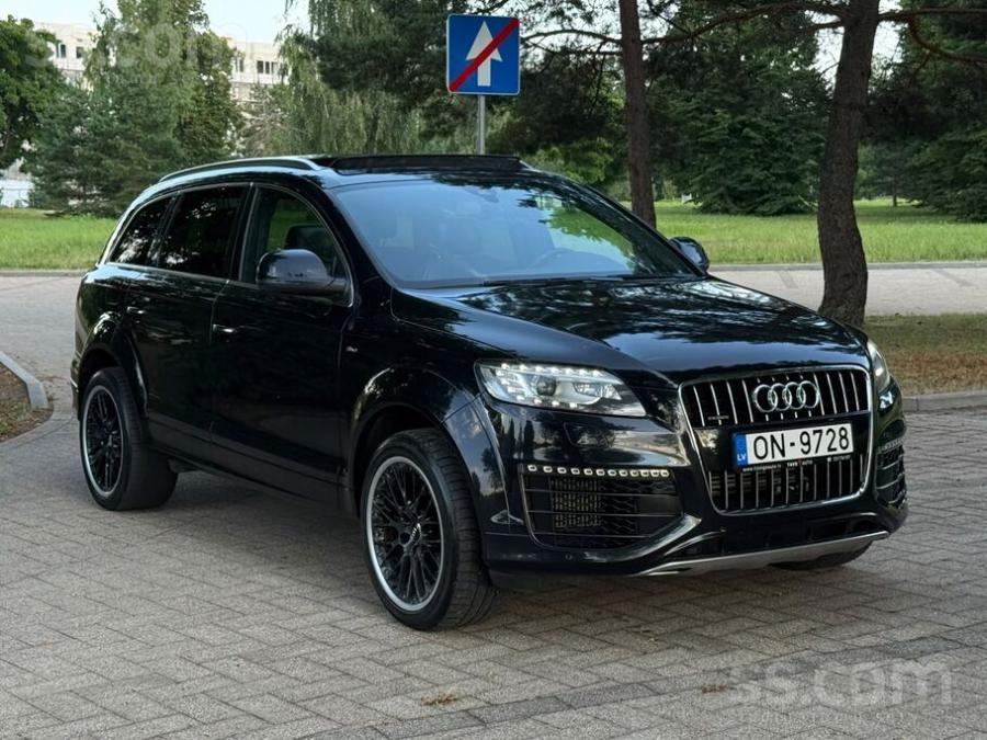 Melns Audi Q7 2014 Rīga, ar dzinēja tilpumu 3.00 L un nobraukumu 190 tūkst. km par 11990 €, foto 1 vietnē AUTOMOTO.COM.LV