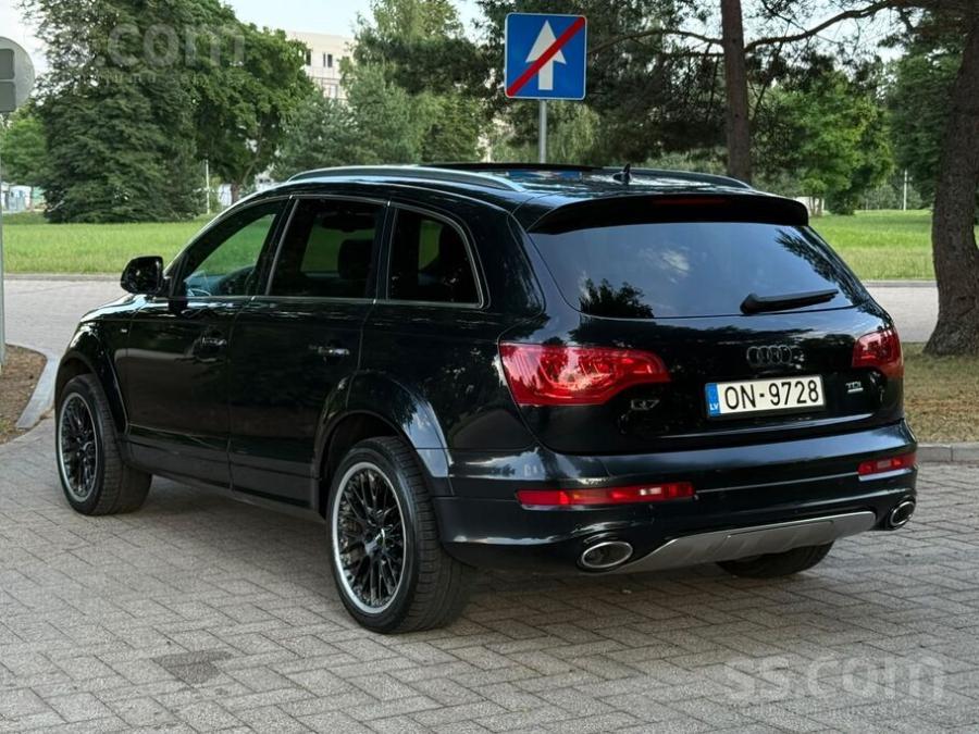 Melns Audi Q7 2014 Rīga, ar dzinēja tilpumu 3.00 L un nobraukumu 190 tūkst. km par 11990 €, foto 3 vietnē AUTOMOTO.COM.LV