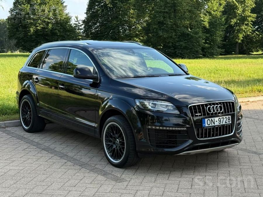 Melns Audi Q7 2014 Rīga, ar dzinēja tilpumu 3.00 L un nobraukumu 190 tūkst. km par 11990 €, foto 5 vietnē AUTOMOTO.COM.LV
