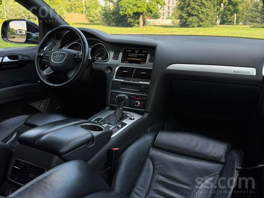 Melns Audi Q7 2014 Rīga, ar dzinēja tilpumu 3.00 L un nobraukumu 190 tūkst. km par 11990 €, foto 13 vietnē AUTOMOTO.COM.LV