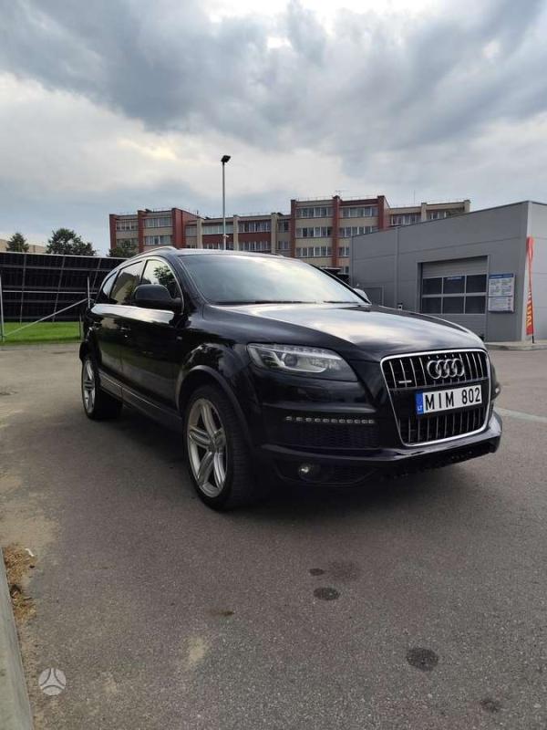 Black Audi Q7 2014 in Birstonas, with an engine capacity of 2.97 L and mileage of 308 thousand km for 10700 €, photo 2 on AUTOMOTO.COM.LV