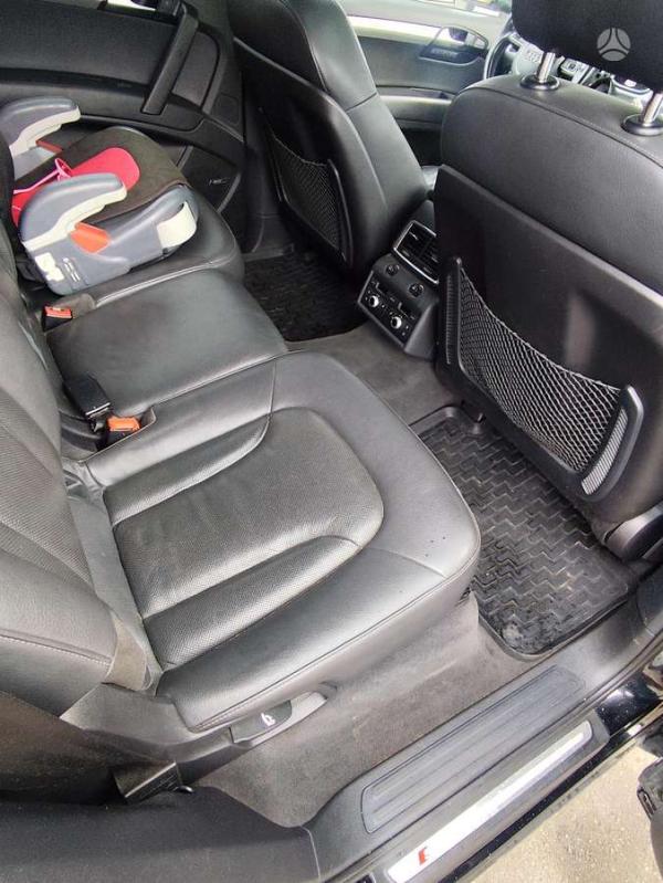 Black Audi Q7 2014 in Birstonas, with an engine capacity of 2.97 L and mileage of 308 thousand km for 10700 €, photo 9 on AUTOMOTO.COM.LV