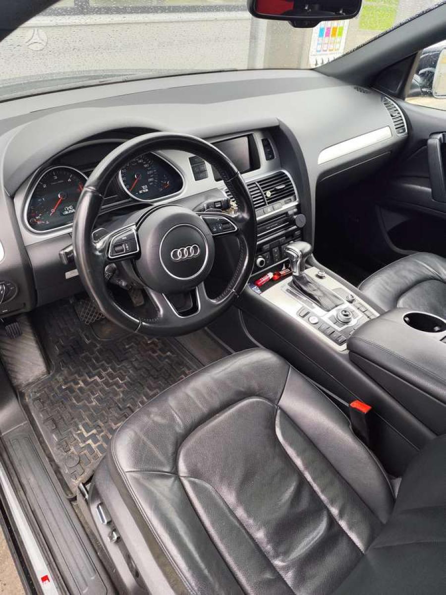 Melns Audi Q7 2014 Birštonas, ar dzinēja tilpumu 2.97 L un nobraukumu 308 tūkst. km par 10700 €, foto 14 vietnē AUTOMOTO.COM.LV