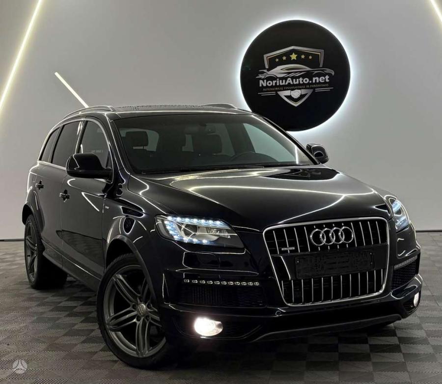 Melns Audi Q7 2014 Marijampole, ar dzinēja tilpumu 2.97 L un nobraukumu 256 tūkst. km par 13999 €, foto 1 vietnē AUTOMOTO.COM.LV