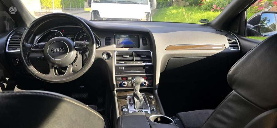 Melns Audi Q7 2014 Viļņa, ar dzinēja tilpumu 4.20 L un nobraukumu 332 tūkst. km par 13300 €, foto 13 vietnē AUTOMOTO.COM.LV