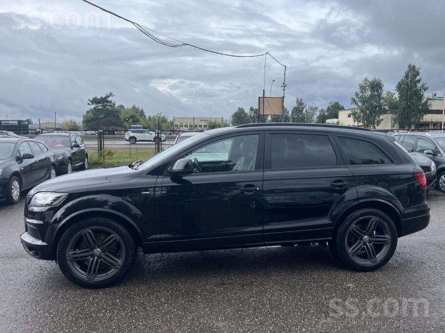 Black Audi Q7 2014 in Riga, with an engine capacity of 3.00 L and mileage of 0 thousand km for 13900 €, photo 1 on AUTOMOTO.COM.LV