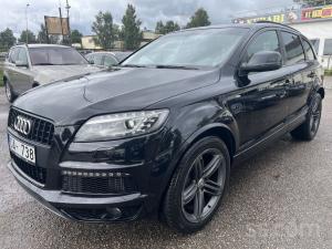 Black Audi Q7 2014 in Riga, with an engine capacity of 3.00 L and mileage of 0 thousand km for 13900 €, photo 3 on AUTOMOTO.COM.LV