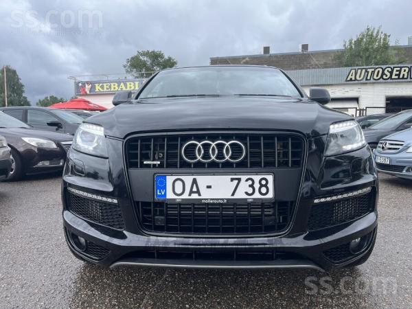Audi Q7 2014 in Riga on AUTOMOTO.COM.LV Black Audi Q7 2014 in Riga, with an engine capacity of 3.00 L and mileage of 0 thousand km for 13900 €, photo 4 on AUTOMOTO.COM.LV