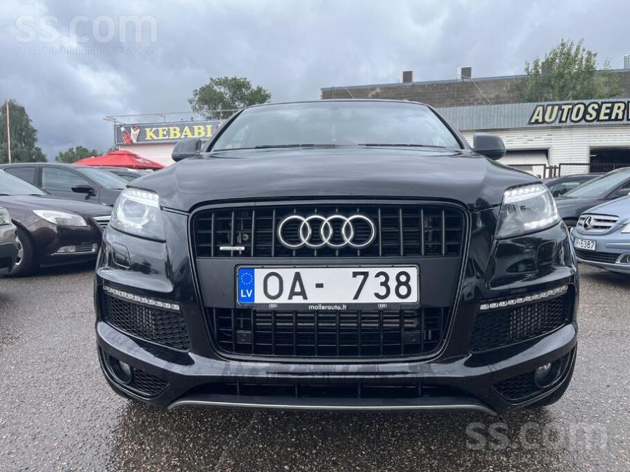 Black Audi Q7 2014 in Riga, with an engine capacity of 3.00 L and mileage of 0 thousand km for 13900 €, photo 4 on AUTOMOTO.COM.LV