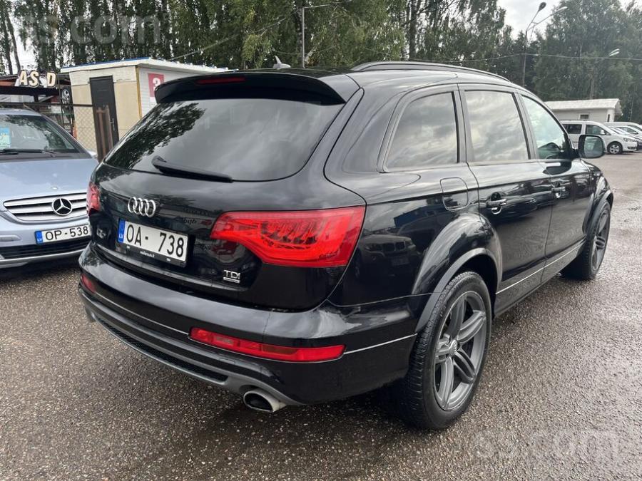 Black Audi Q7 2014 in Riga, with an engine capacity of 3.00 L and mileage of 0 thousand km for 13900 €, photo 6 on AUTOMOTO.COM.LV