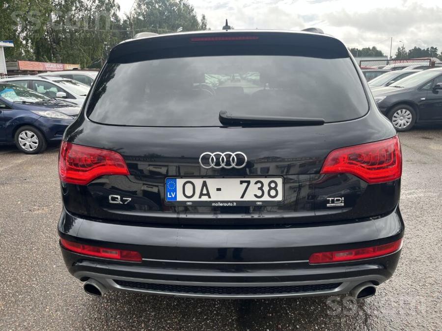 Black Audi Q7 2014 in Riga, with an engine capacity of 3.00 L and mileage of 0 thousand km for 13900 €, photo 7 on AUTOMOTO.COM.LV