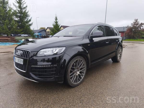 Melns Audi Q7 2014 Rīga, ar dzinēja tilpumu 3.00 L un nobraukumu 215 tūkst. km par 15900 €, foto 1 vietnē AUTOMOTO.COM.LV
