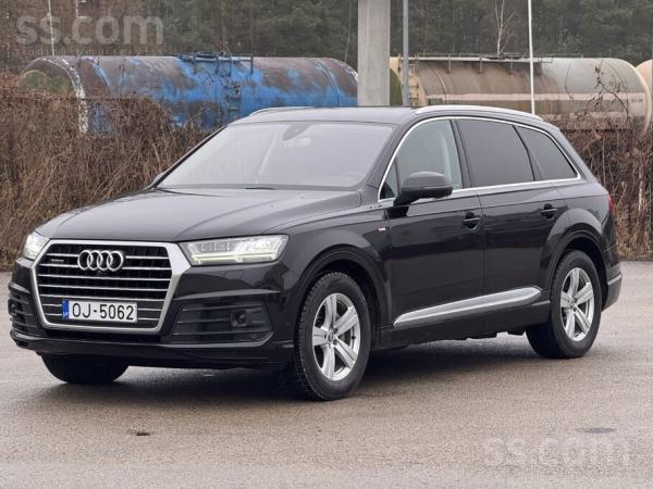Black Audi Q7 2015 in Riga, with an engine capacity of 3.00 L and mileage of 148 thousand km for 32500 €, photo 1 on AUTOMOTO.COM.LV