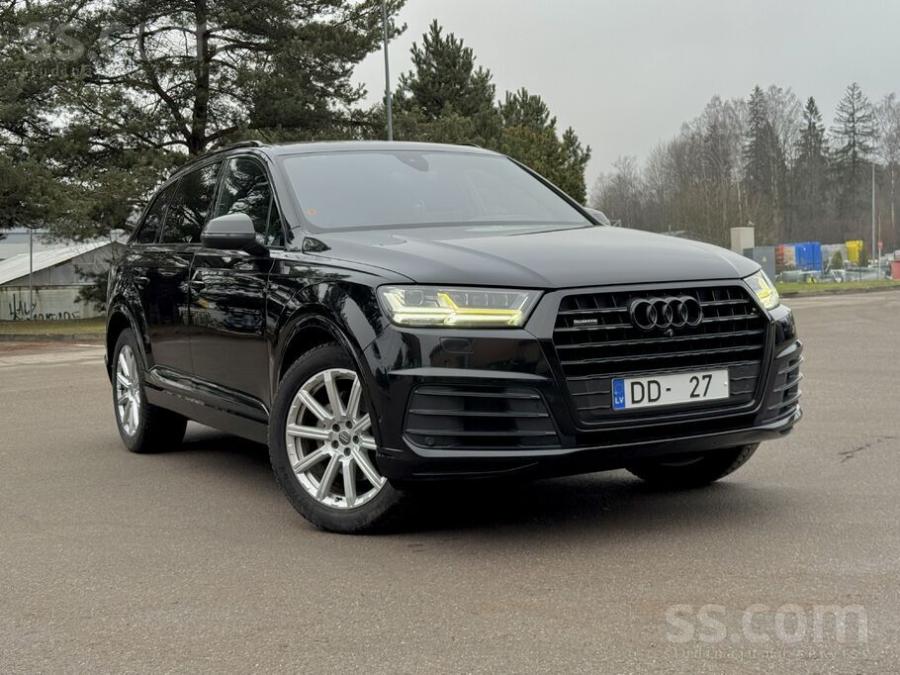 Melns Audi Q7 2015 Cēsis, ar dzinēja tilpumu 3.00 L un nobraukumu 183 tūkst. km par 27500 €, foto 1 vietnē AUTOMOTO.COM.LV