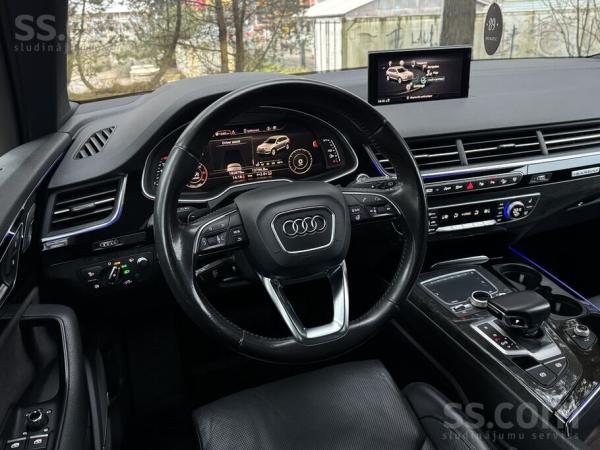Black Audi Q7 2015 in Cesis, with an engine capacity of 3.00 L and mileage of 183 thousand km for 27500 €, photo 7 on AUTOMOTO.COM.LV