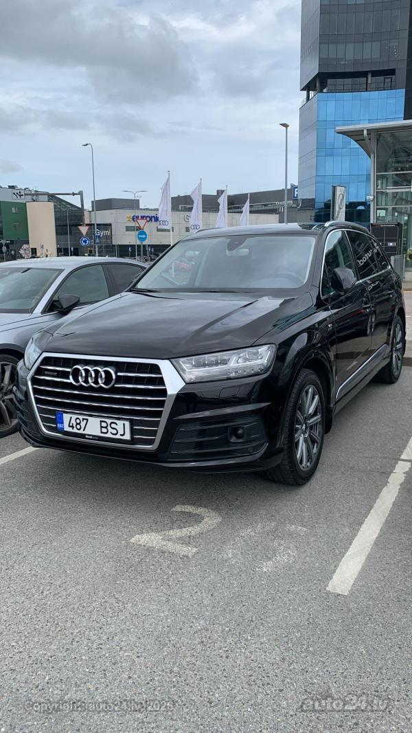 Black Audi Q7 2015 in Tallinn, with an engine capacity of 3.00 L and mileage of 81 thousand km for 40000 €, photo 2 on AUTOMOTO.COM.LV