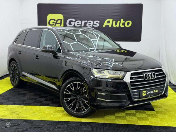 Black Audi Q7 2015 in Vilnius, with an engine capacity of 2.97 L and mileage of 251 thousand km for 19900 €, photo 3 on AUTOMOTO.COM.LV