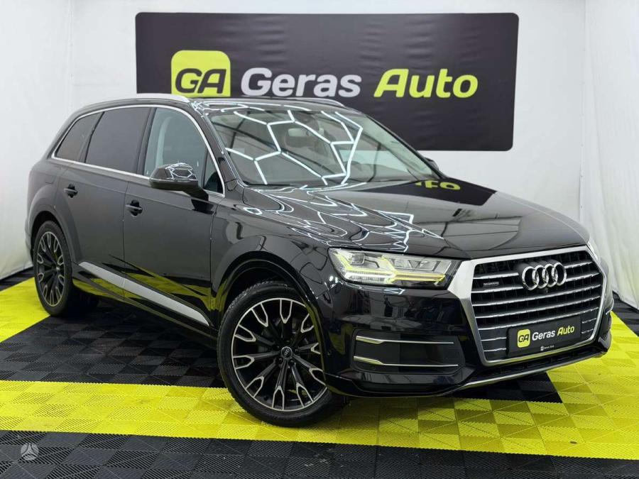 Black Audi Q7 2015 in Vilnius, with an engine capacity of 2.97 L and mileage of 251 thousand km for 19900 €, photo 3 on AUTOMOTO.COM.LV