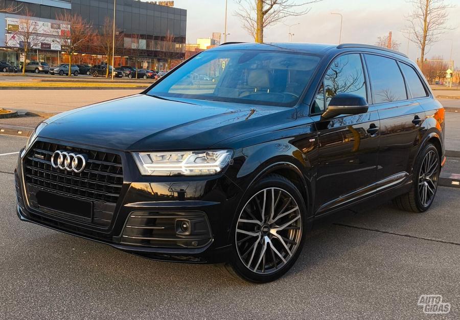 Black Audi Q7 2015 in Klaipeda, with an engine capacity of 3.00 L and mileage of 223 thousand km for 23900 €, photo 12 on AUTOMOTO.COM.LV