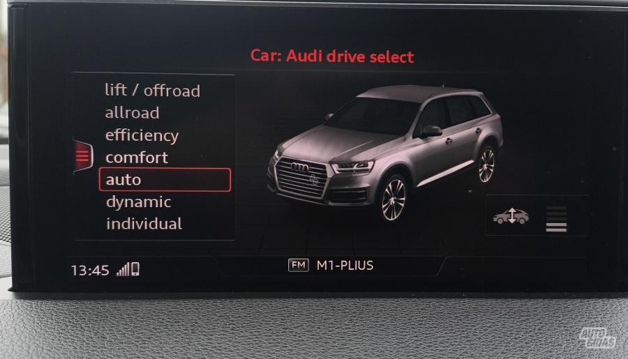 Black Audi Q7 2015 in Klaipeda, with an engine capacity of 3.00 L and mileage of 223 thousand km for 23900 €, photo 30 on AUTOMOTO.COM.LV