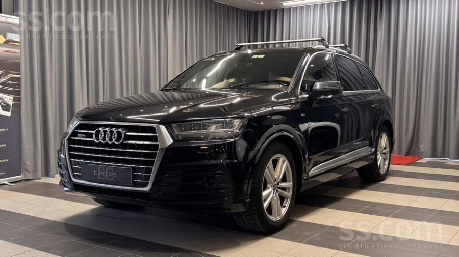 Melns Audi Q7 2015 Rīga, ar dzinēja tilpumu 3.00 L un nobraukumu 320 tūkst. km par 18990 €, foto 1 vietnē AUTOMOTO.COM.LV