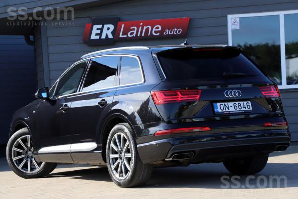 Black Audi Q7 2015 in Tukums, with an engine capacity of 3.00 L and mileage of 225 thousand km for 22700 €, photo 4 on AUTOMOTO.COM.LV