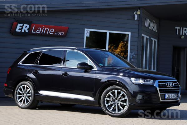 Black Audi Q7 2015 in Tukums, with an engine capacity of 3.00 L and mileage of 225 thousand km for 22700 €, photo 5 on AUTOMOTO.COM.LV