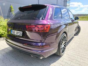 Black Audi Q7 2015 in Vilnius, with an engine capacity of 2.97 L and mileage of 212 thousand km for 22800 €, photo 10 on AUTOMOTO.COM.LV