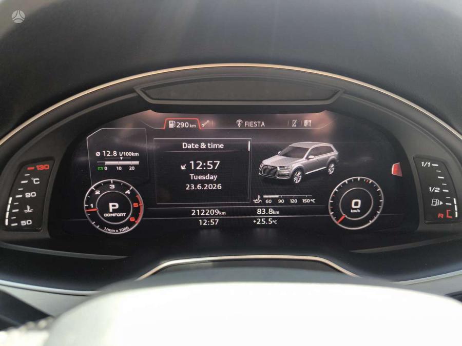 Black Audi Q7 2015 in Vilnius, with an engine capacity of 2.97 L and mileage of 212 thousand km for 22800 €, photo 33 on AUTOMOTO.COM.LV