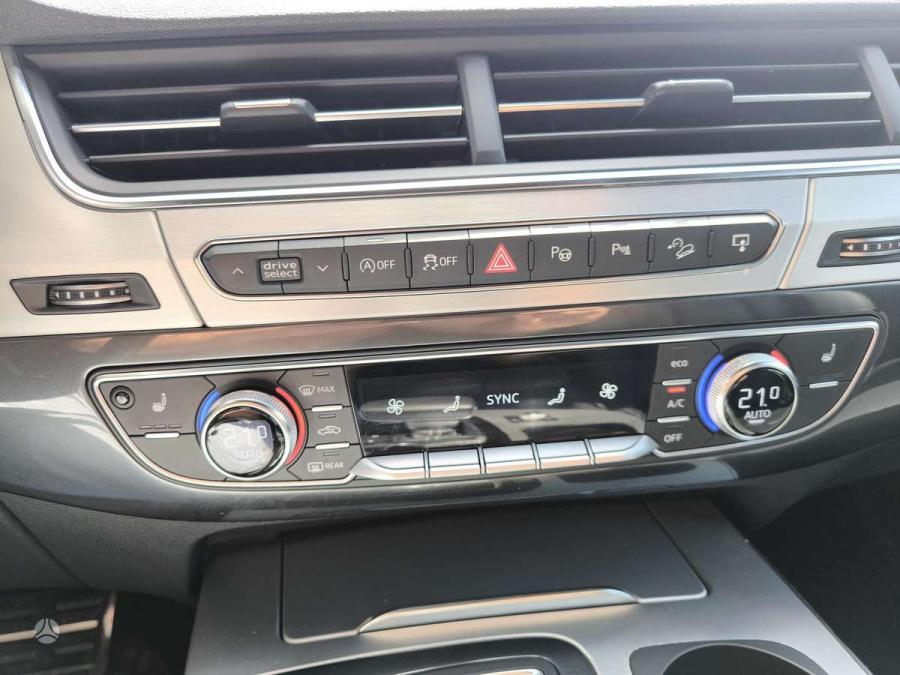Black Audi Q7 2015 in Vilnius, with an engine capacity of 2.97 L and mileage of 212 thousand km for 22800 €, photo 35 on AUTOMOTO.COM.LV