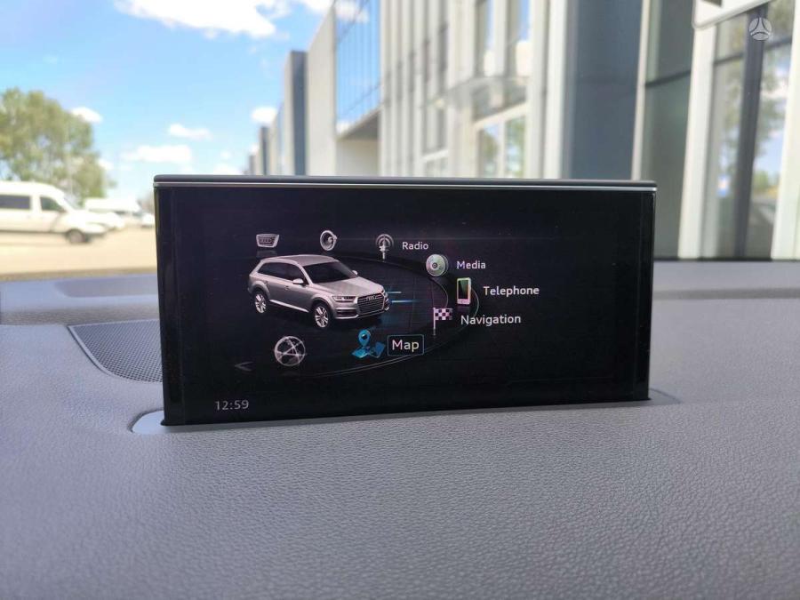 Black Audi Q7 2015 in Vilnius, with an engine capacity of 2.97 L and mileage of 212 thousand km for 22800 €, photo 40 on AUTOMOTO.COM.LV