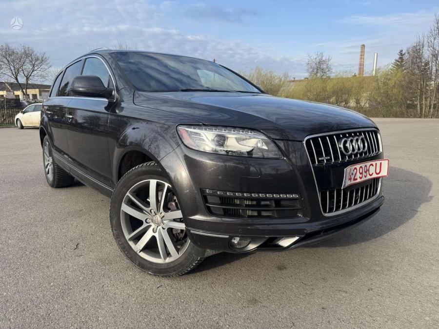 Black Audi Q7 2015 in Kaunas, with an engine capacity of 2.97 L and mileage of 278 thousand km for 8500 €, photo 10 on AUTOMOTO.COM.LV