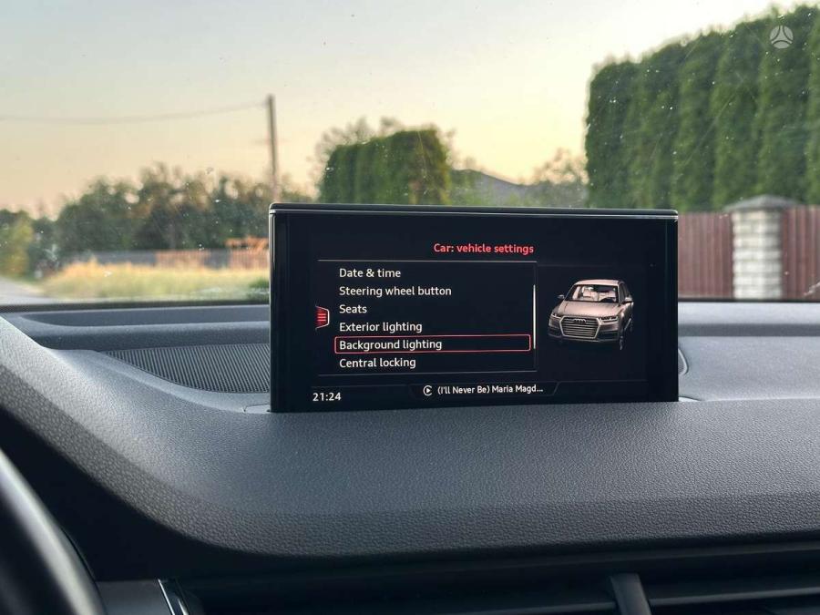 Black Audi Q7 2015 in Vilnius, with an engine capacity of 2.97 L and mileage of 190 thousand km for 24999 €, photo 48 on AUTOMOTO.COM.LV