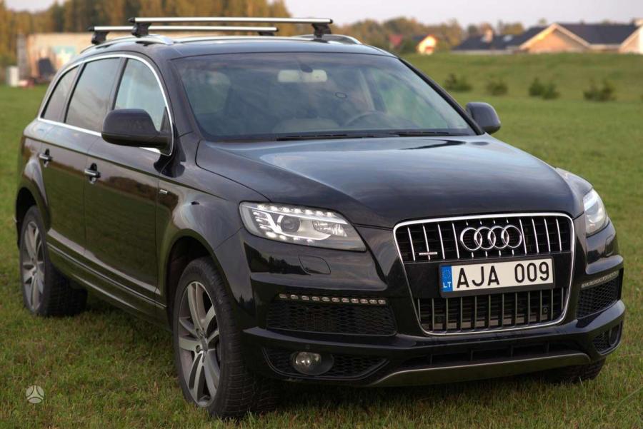 Melns Audi Q7 2015 Klaipėda, ar dzinēja tilpumu 3.00 L un nobraukumu 150 tūkst. km par 11500 €, foto 1 vietnē AUTOMOTO.COM.LV