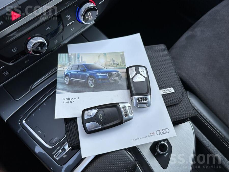 Black Audi Q7 2015 in Jelgava, with an engine capacity of 3.00 L and mileage of 233 thousand km for 24900 €, photo 36 on AUTOMOTO.COM.LV
