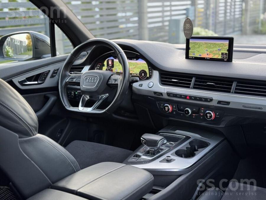 Black Audi Q7 2015 in Jelgava, with an engine capacity of 3.00 L and mileage of 219 thousand km for 21500 €, photo 17 on AUTOMOTO.COM.LV