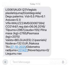 Черный Ауди Ку 7 2016 в Рига, объемом двигателя 3.00 л и пробегом 241 тыс. км за 29900 €, фото 35 на AUTOMOTO.COM.LV