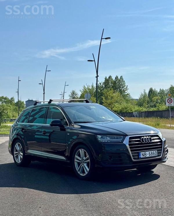Melns Audi Q7 2016 Rīga, ar dzinēja tilpumu 3.00 L un nobraukumu 301 tūkst. km par 21350 €, foto 1 vietnē AUTOMOTO.COM.LV
