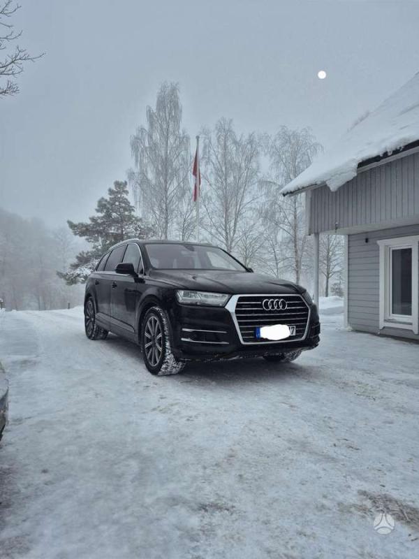 Black Audi Q7 2016 in Silute, with an engine capacity of 2.97 L and mileage of 304 thousand km for 22200 €, photo 1 on AUTOMOTO.COM.LV