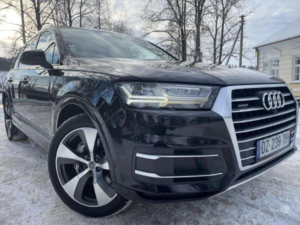 Black Audi Q7 2016 in Utena, with an engine capacity of 2.97 L and mileage of 231 thousand km for 21700 €, photo 2 on AUTOMOTO.COM.LV