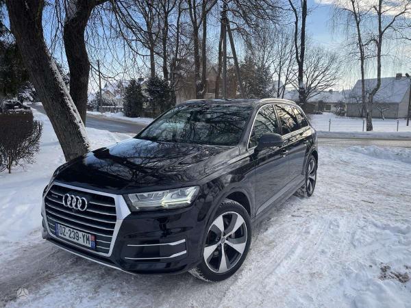 Black Audi Q7 2016 in Utena, with an engine capacity of 2.97 L and mileage of 231 thousand km for 21700 €, photo 3 on AUTOMOTO.COM.LV