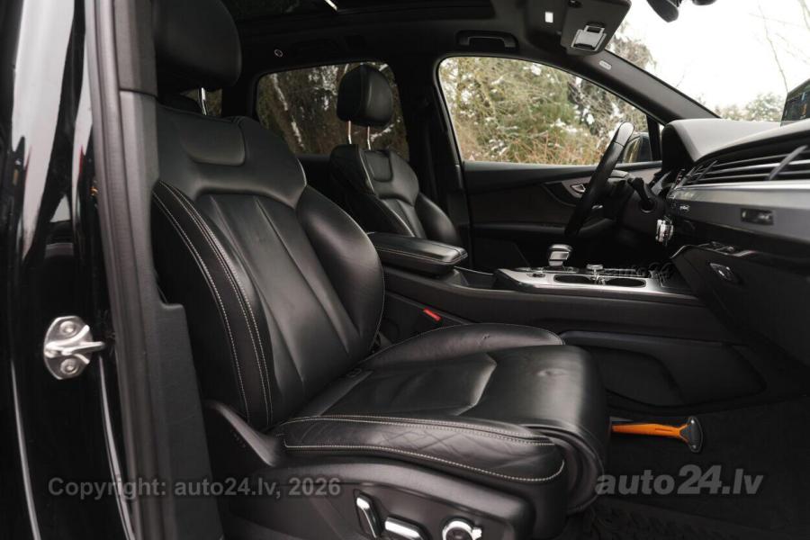Black Audi Q7 2016 in Tartu, with an engine capacity of 3.00 L and mileage of 219 thousand km for 29999 €, photo 12 on AUTOMOTO.COM.LV